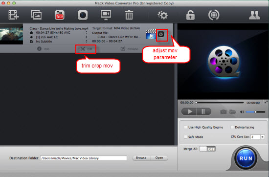Compress mov File